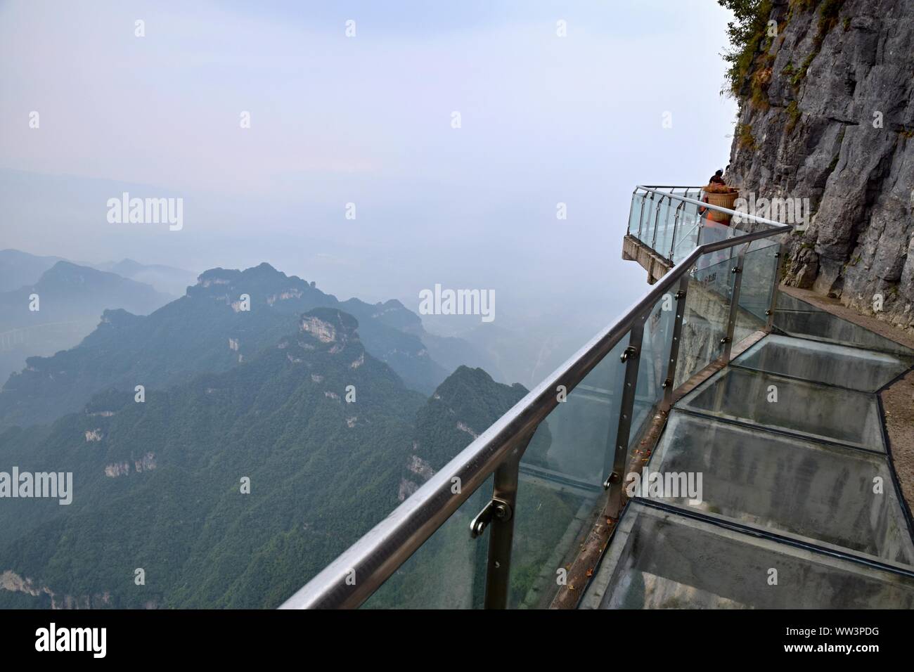 Tianmen Mountain, Heaven's Gate Mountain, is located within Tianmen ...