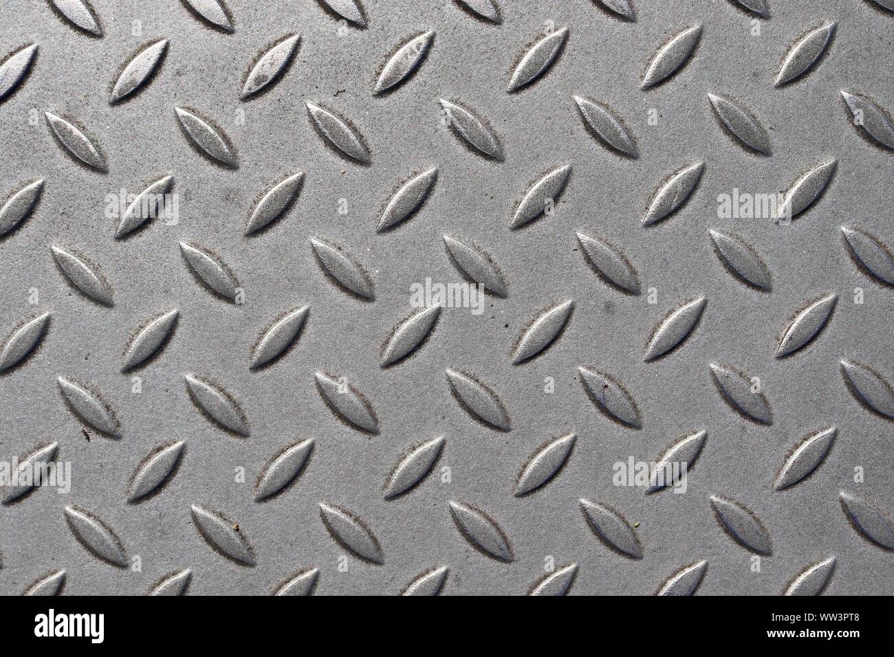 Detailed close up view on metal surface textures in high resolution ...