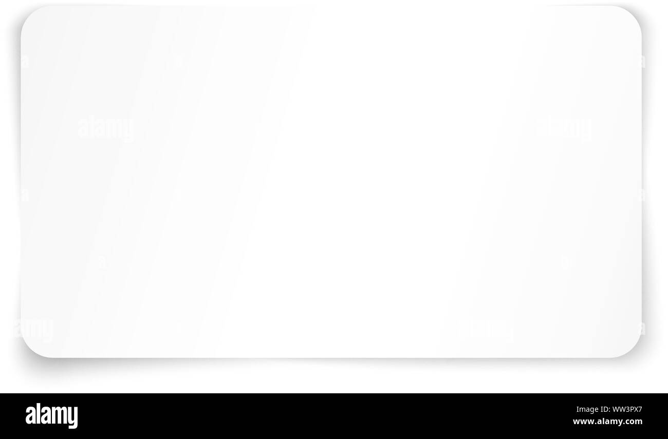 blank empty white rectangular adhesive label with transparent shadow ...