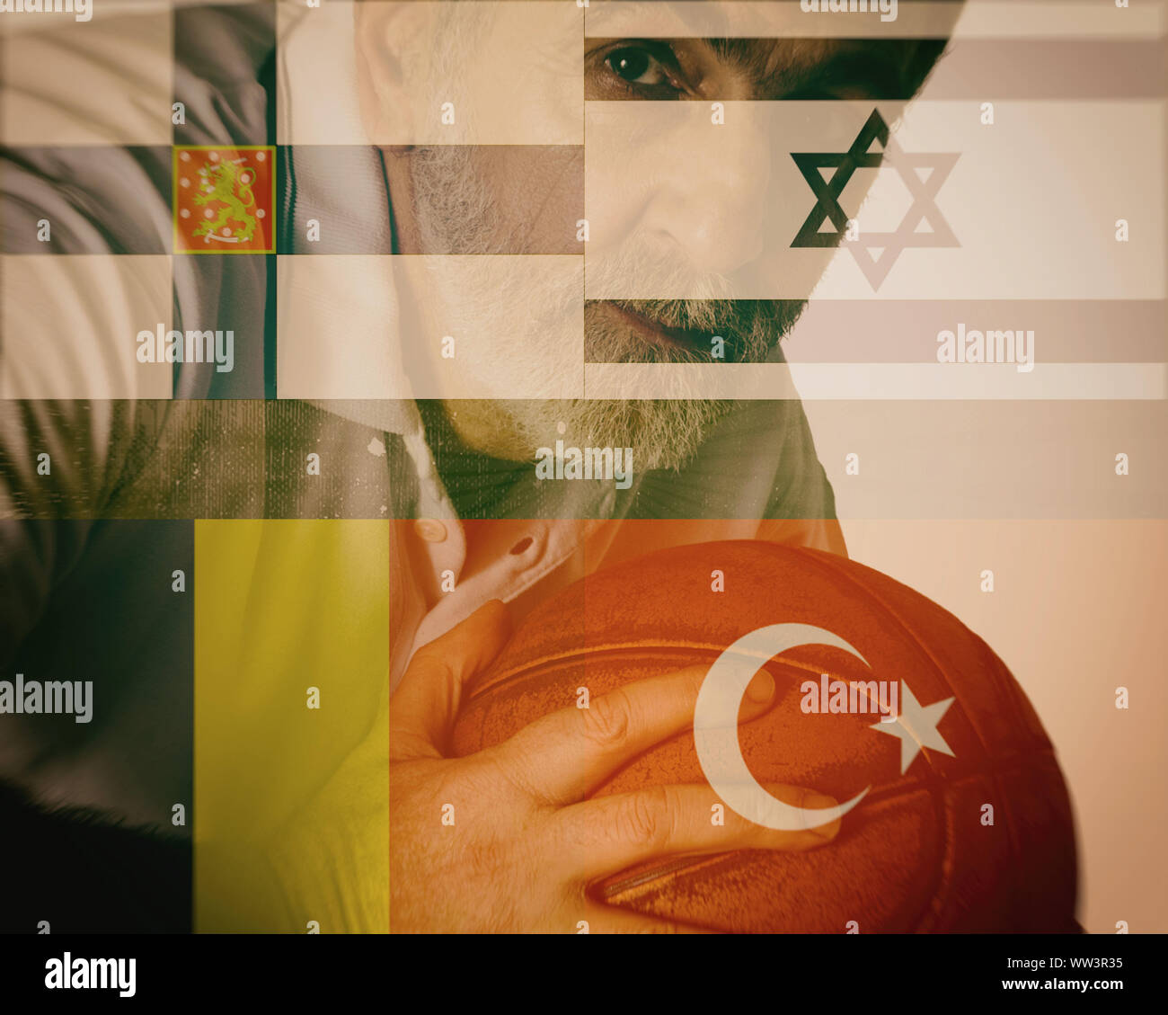Flags of Finland, Israel, Romania and Turkey, hosts of the European ...