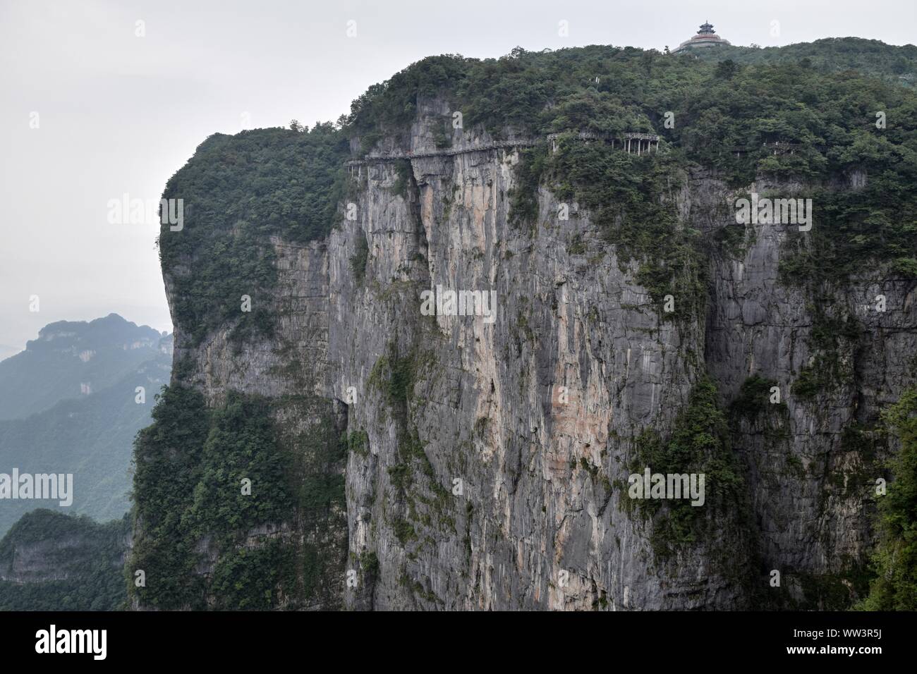 Tianmen Mountain, Heaven's Gate Mountain, is located within Tianmen ...