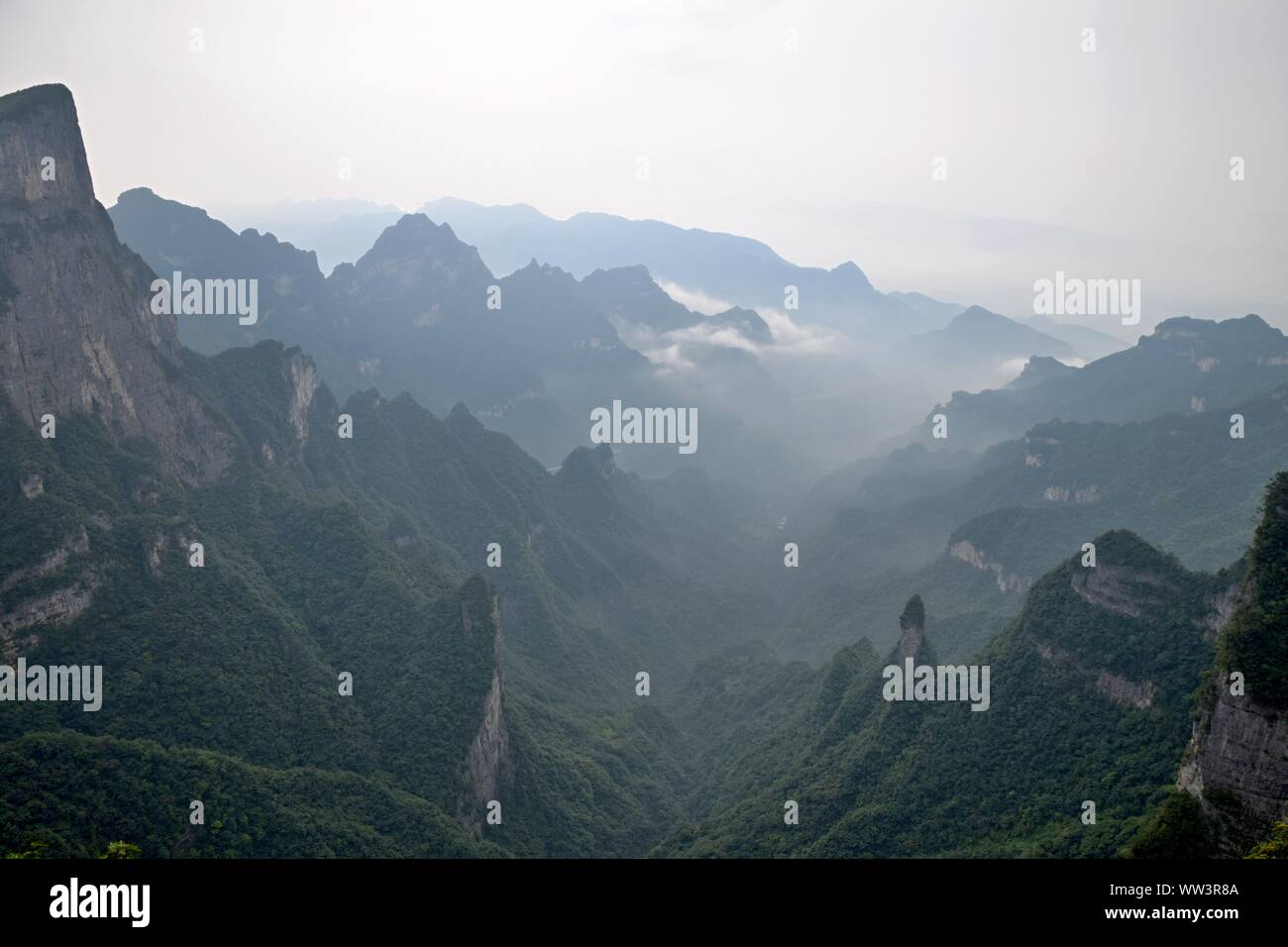 Tianmen Mountain, Heaven's Gate Mountain, is located within Tianmen ...