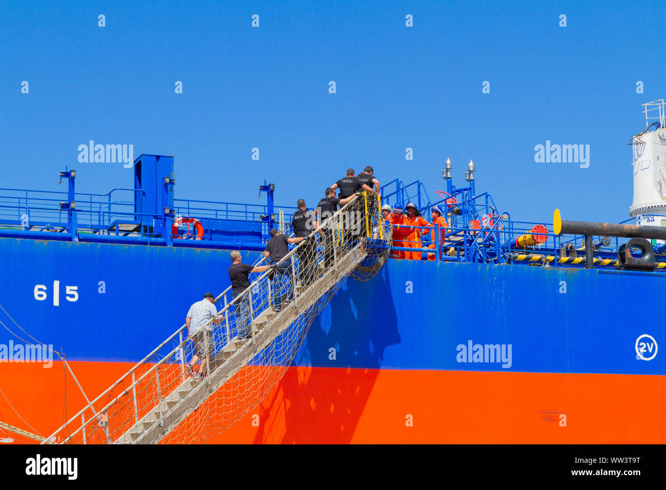 Heraklion, Grete, Greece , September 5 2017: Special Force Greek Coast ...