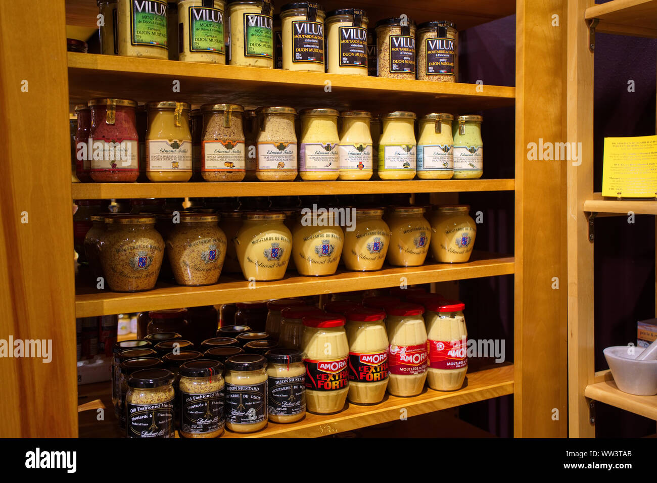 Middleton, WI USA. Jul 2018. Inside the National Mustard Museum with ...