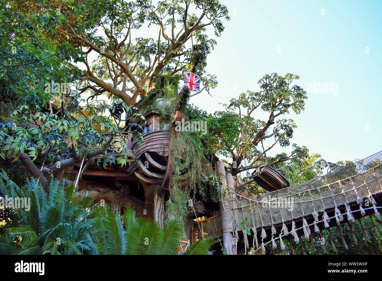Tarzan's Treehouse Adventureland Stock Photo - Alamy