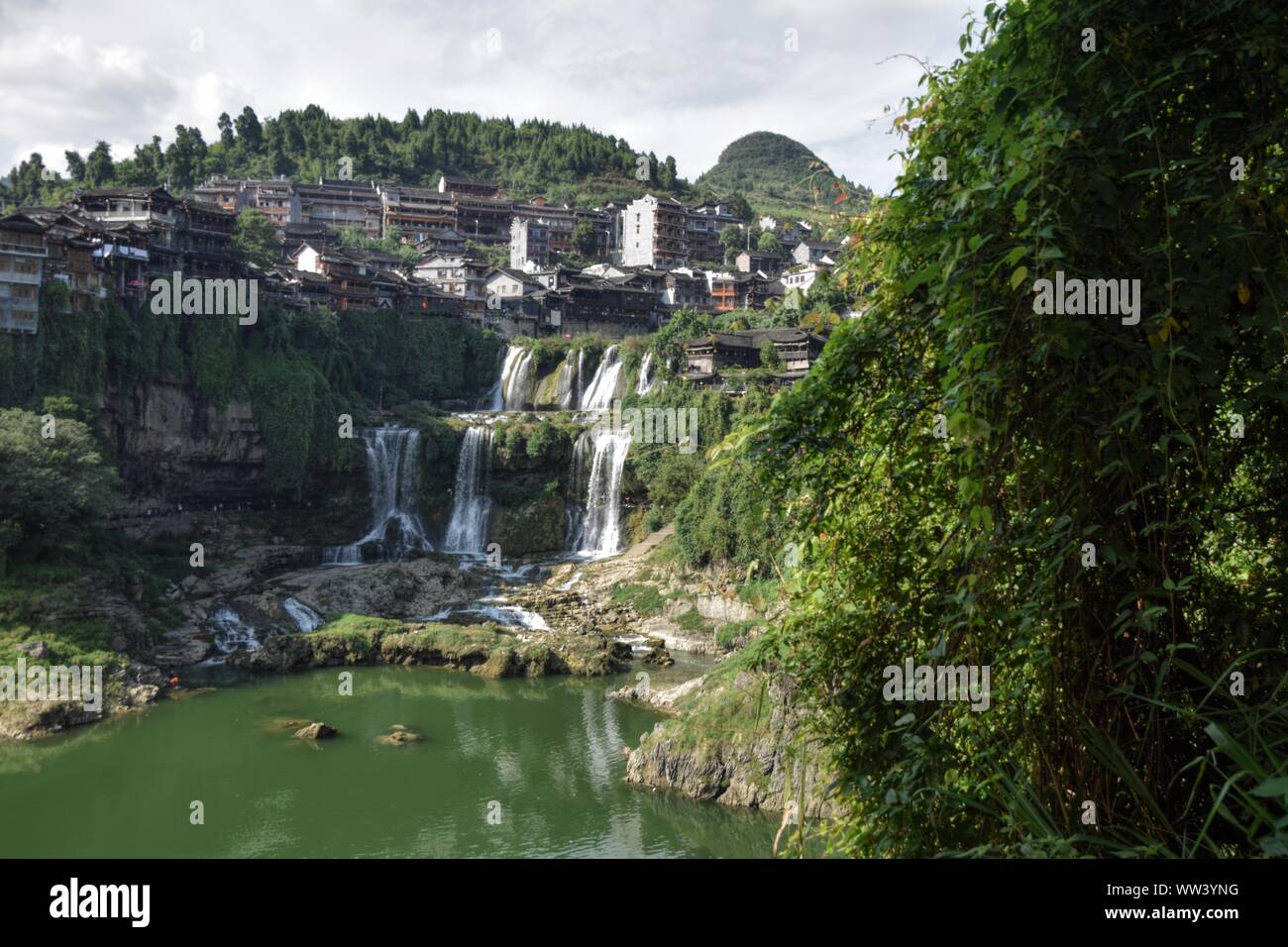 Picturesque ancient town in Hunan province in China - Hibiscus town and ...