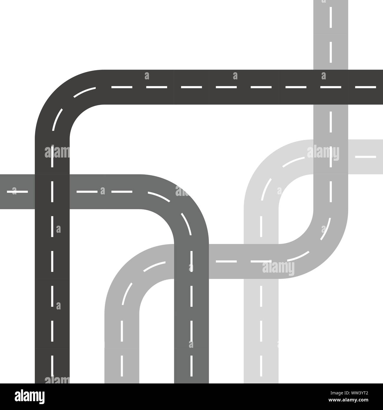 Aerial route mapping Stock Vector Images - Alamy