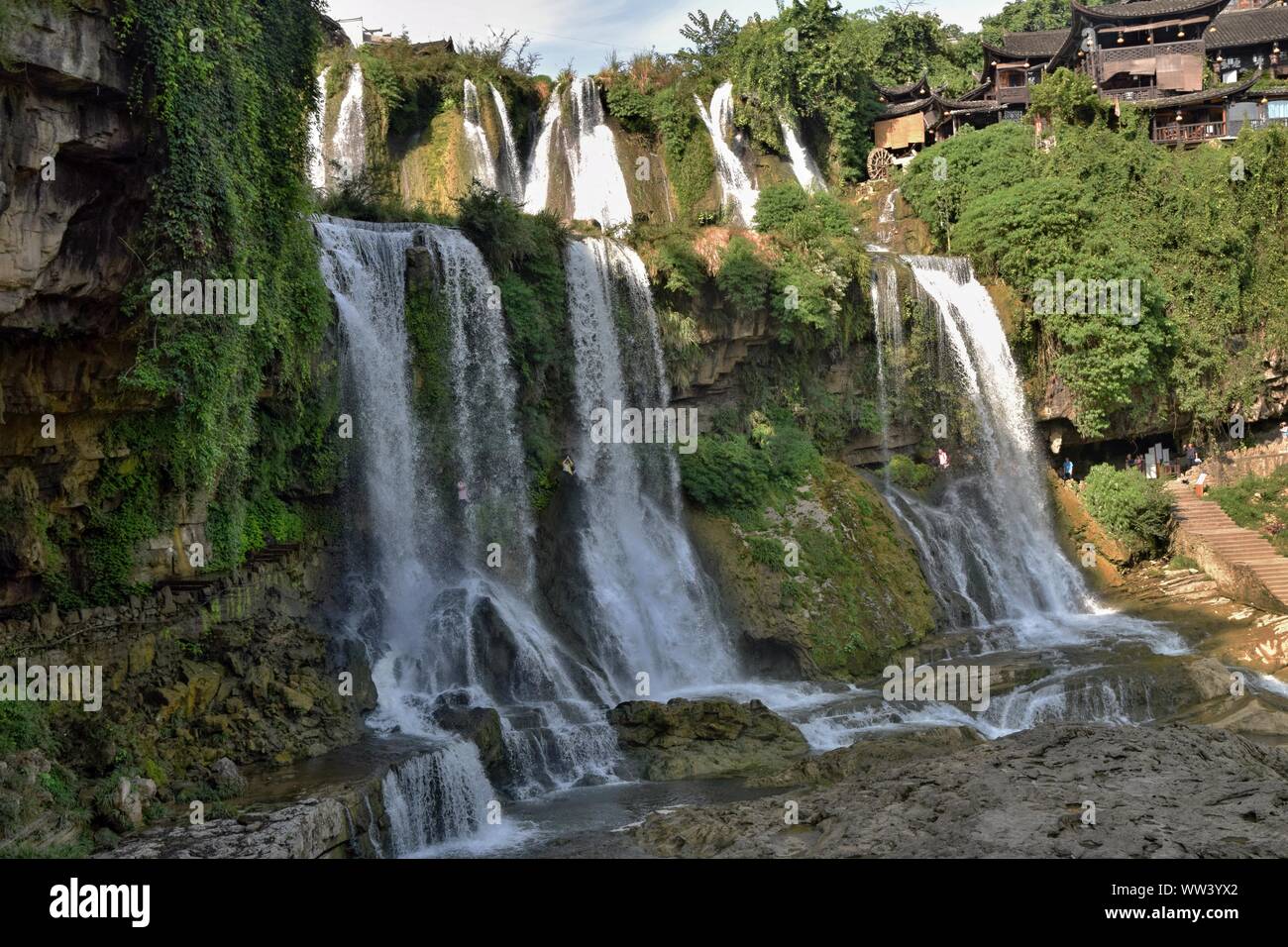 Picturesque ancient town in Hunan province in China - Hibiscus town and ...