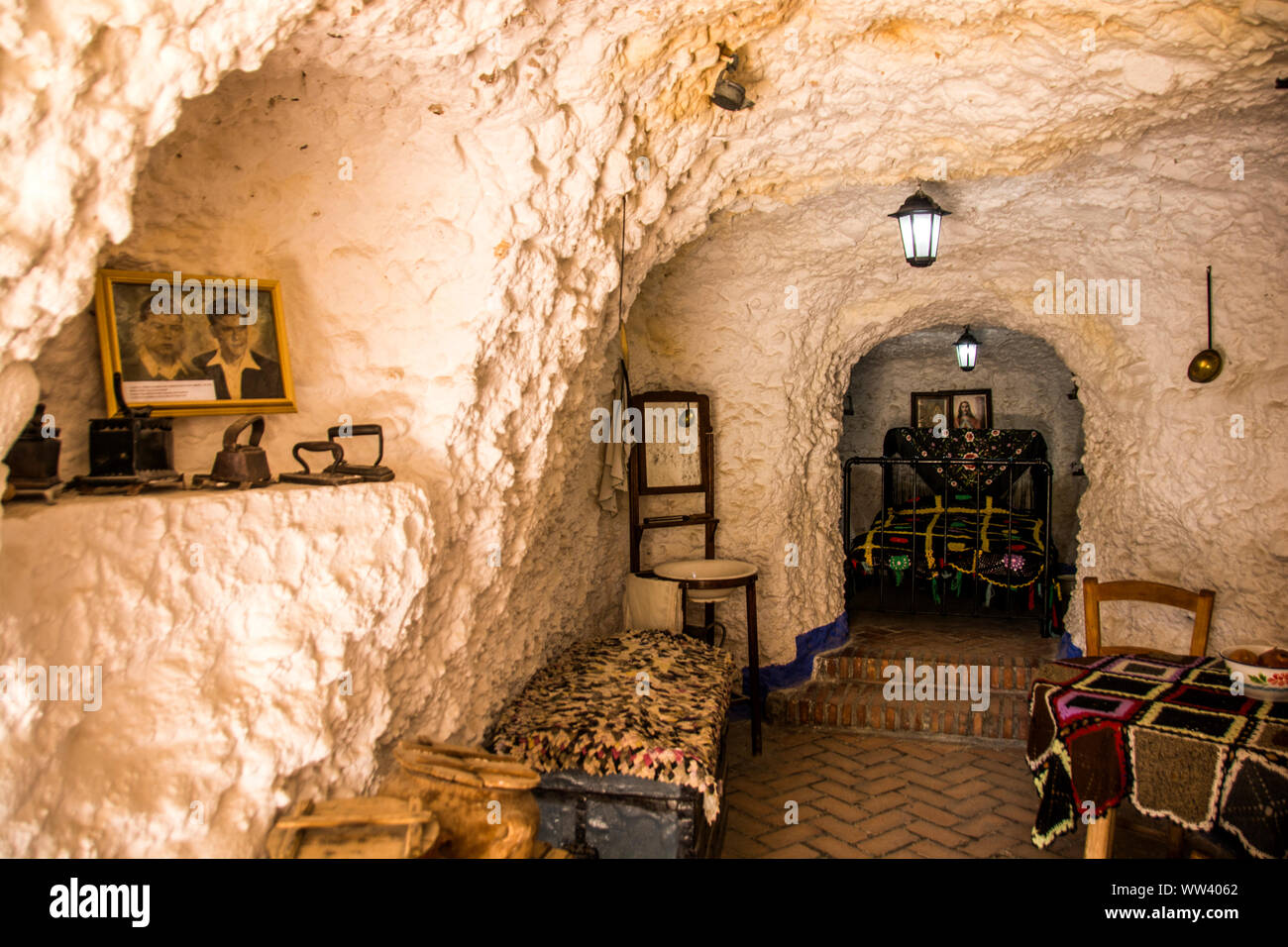 One of the many caves with the cave structure known as the Sacromonte ...
