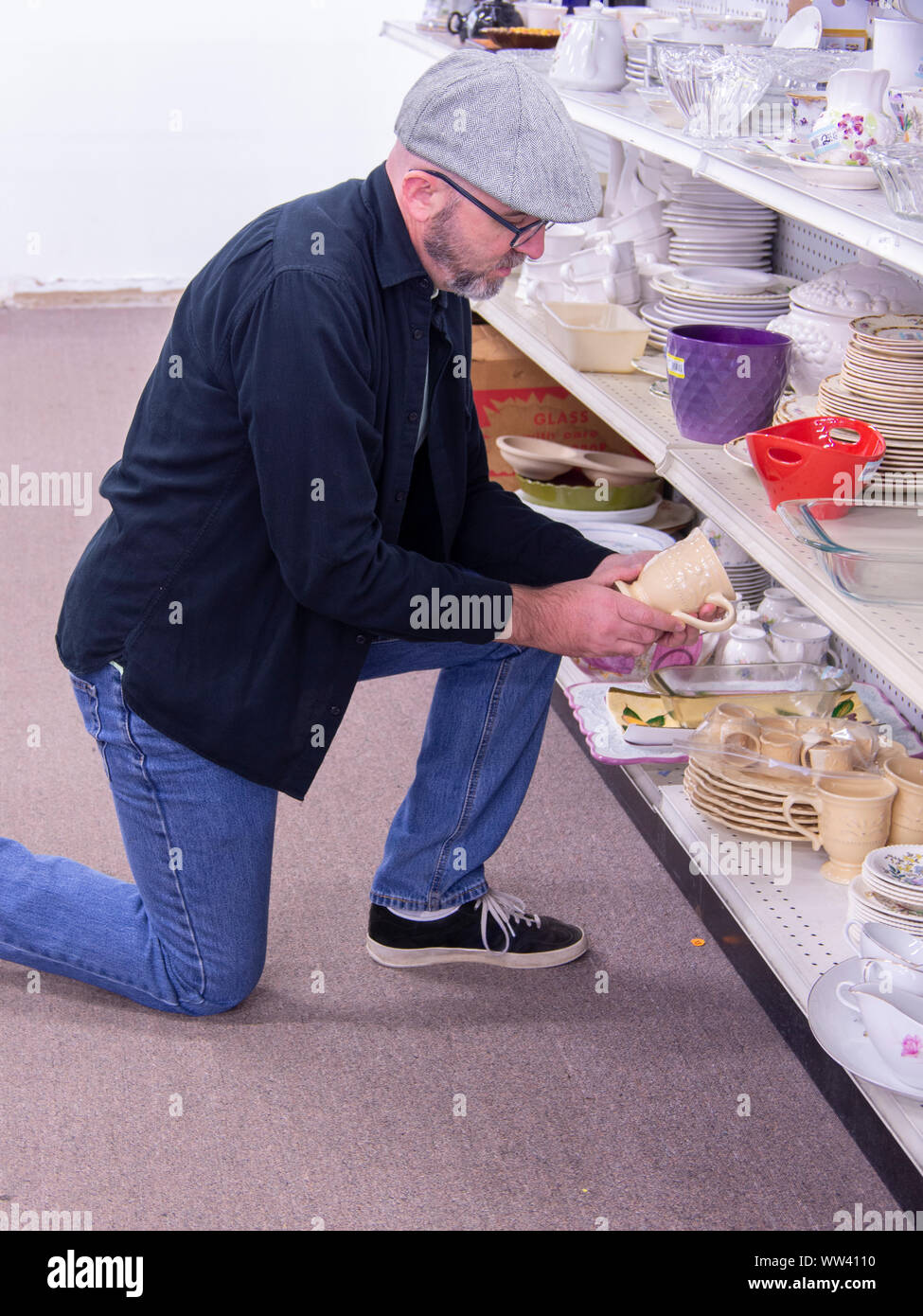 Thrift Store Shopping Stock Photo - Alamy