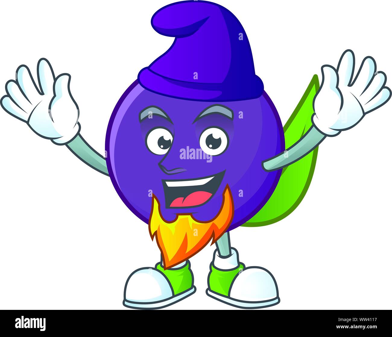 Elf acai berries cartoon on white background Stock Vector Image & Art ...