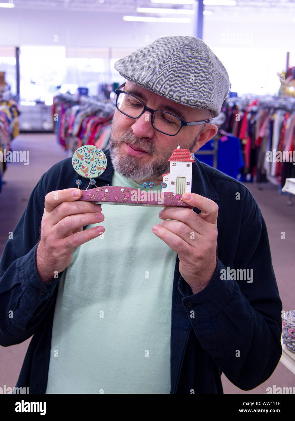 Thrift Store Shopping Stock Photo - Alamy
