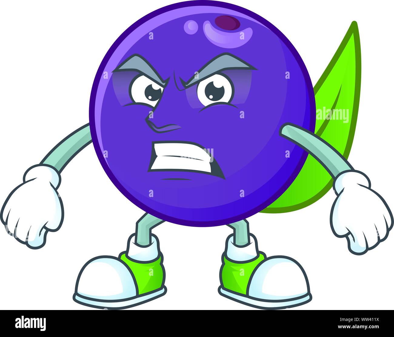 Scream acai berries cartoon character for health Stock Vector Image ...
