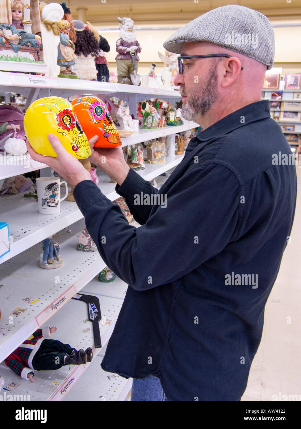Thrift Store Shopping Stock Photo - Alamy
