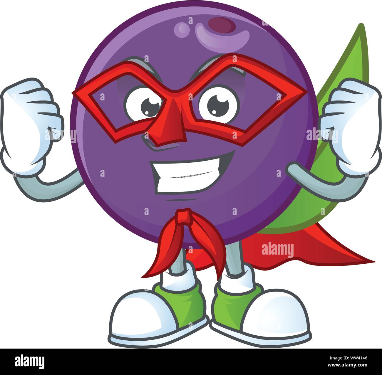 Super hero acai berries cartoon character for health Stock Vector Image ...