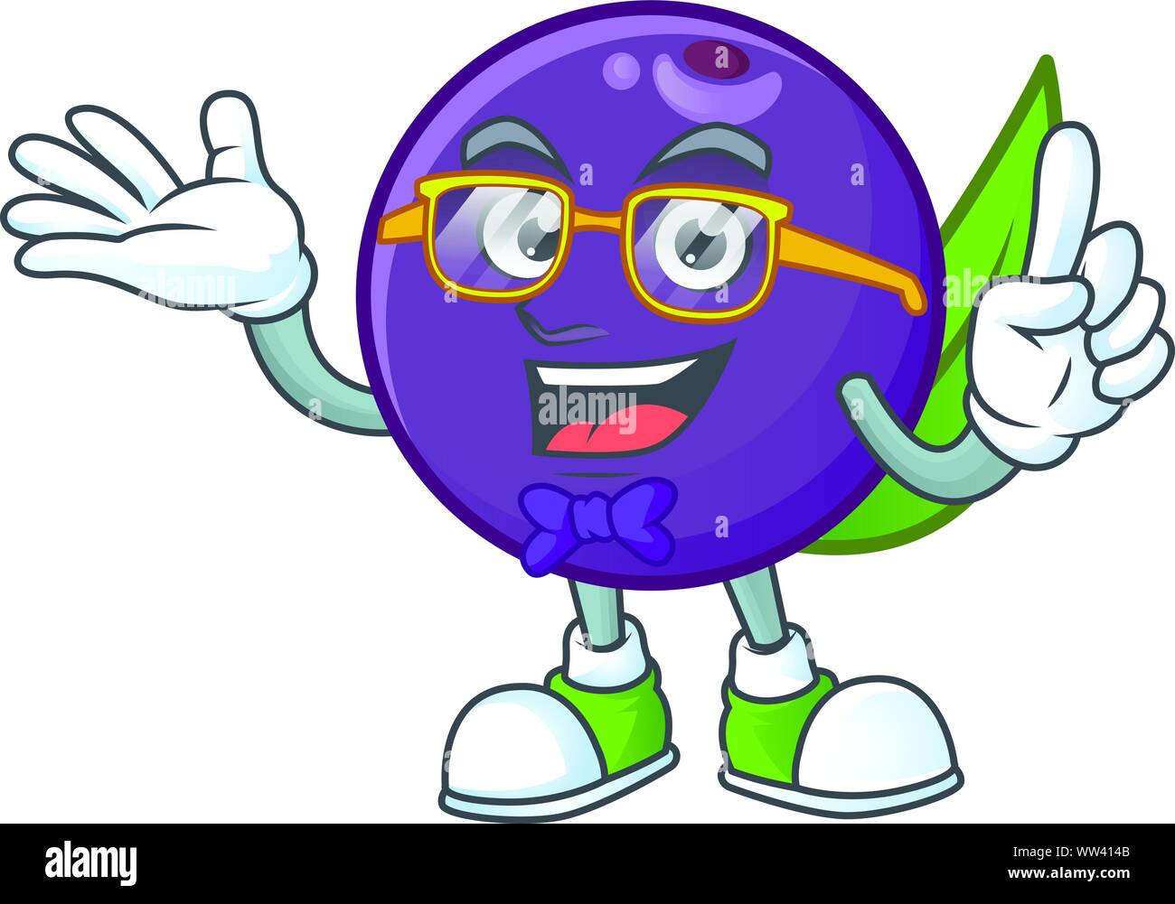 Geek acai berries cartoon character for health Stock Vector Image & Art ...