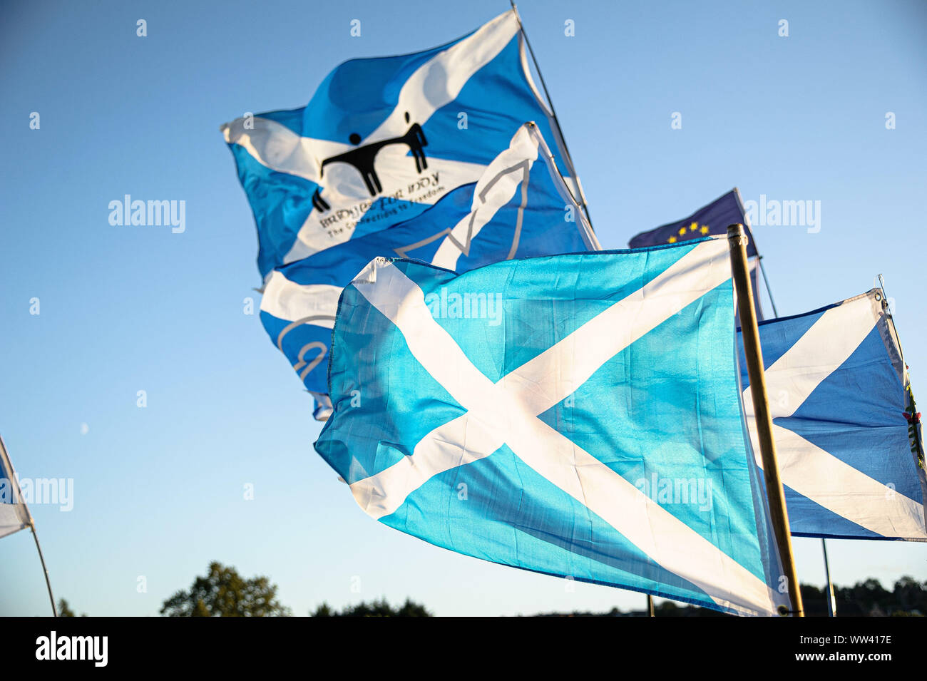 English and scottish flags march hi-res stock photography and images ...