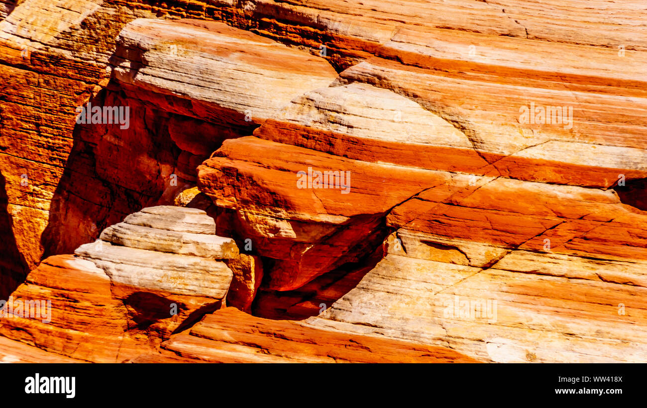 Colorful Banded Rocks in the Valley of Fire State Park in Nevada ...