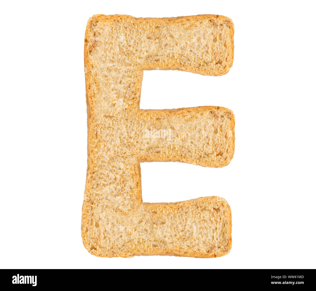 Isolate bread letter, alphabet on white background Stock Photo - Alamy