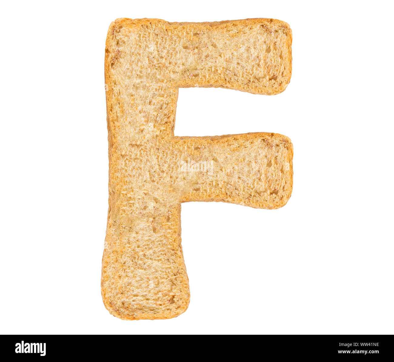 Isolate bread letter, alphabet on white background Stock Photo - Alamy