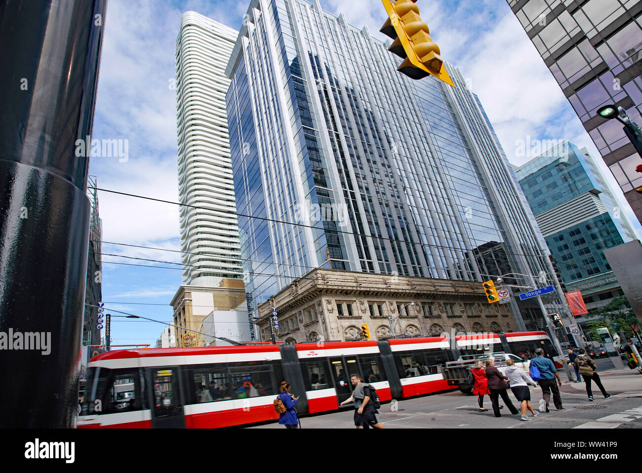 TORONTO - SEPTEMBER 2019: New skyscrapers built at the intersection of ...
