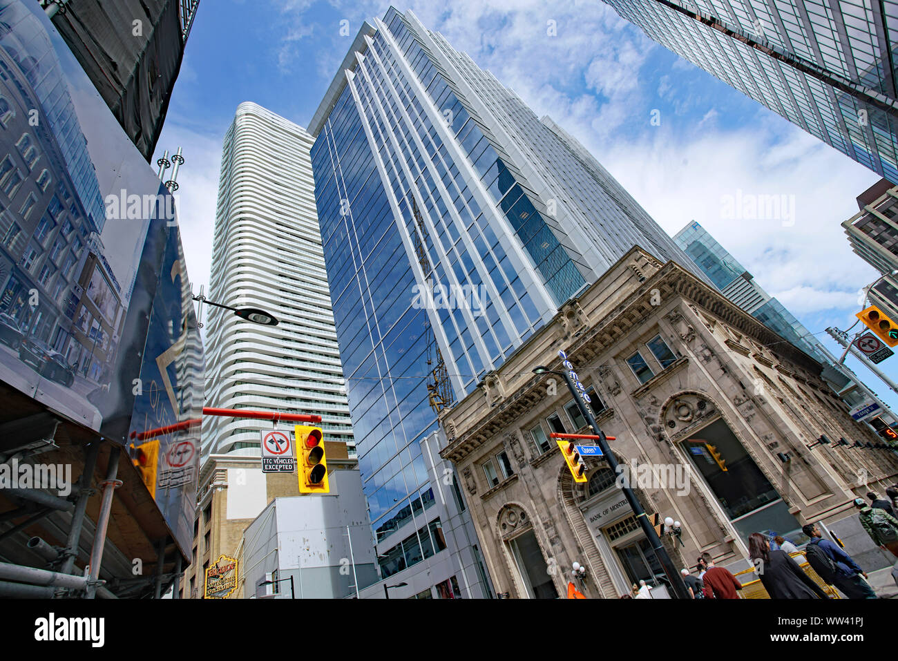 TORONTO - SEPTEMBER 2019: New skyscrapers built at the intersection of ...