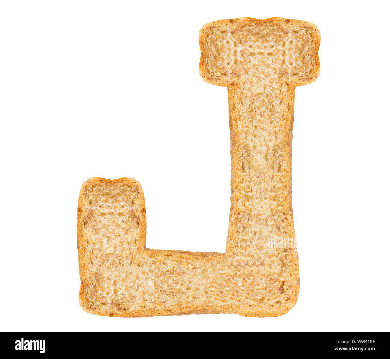 Isolate bread letter, alphabet on white background Stock Photo - Alamy