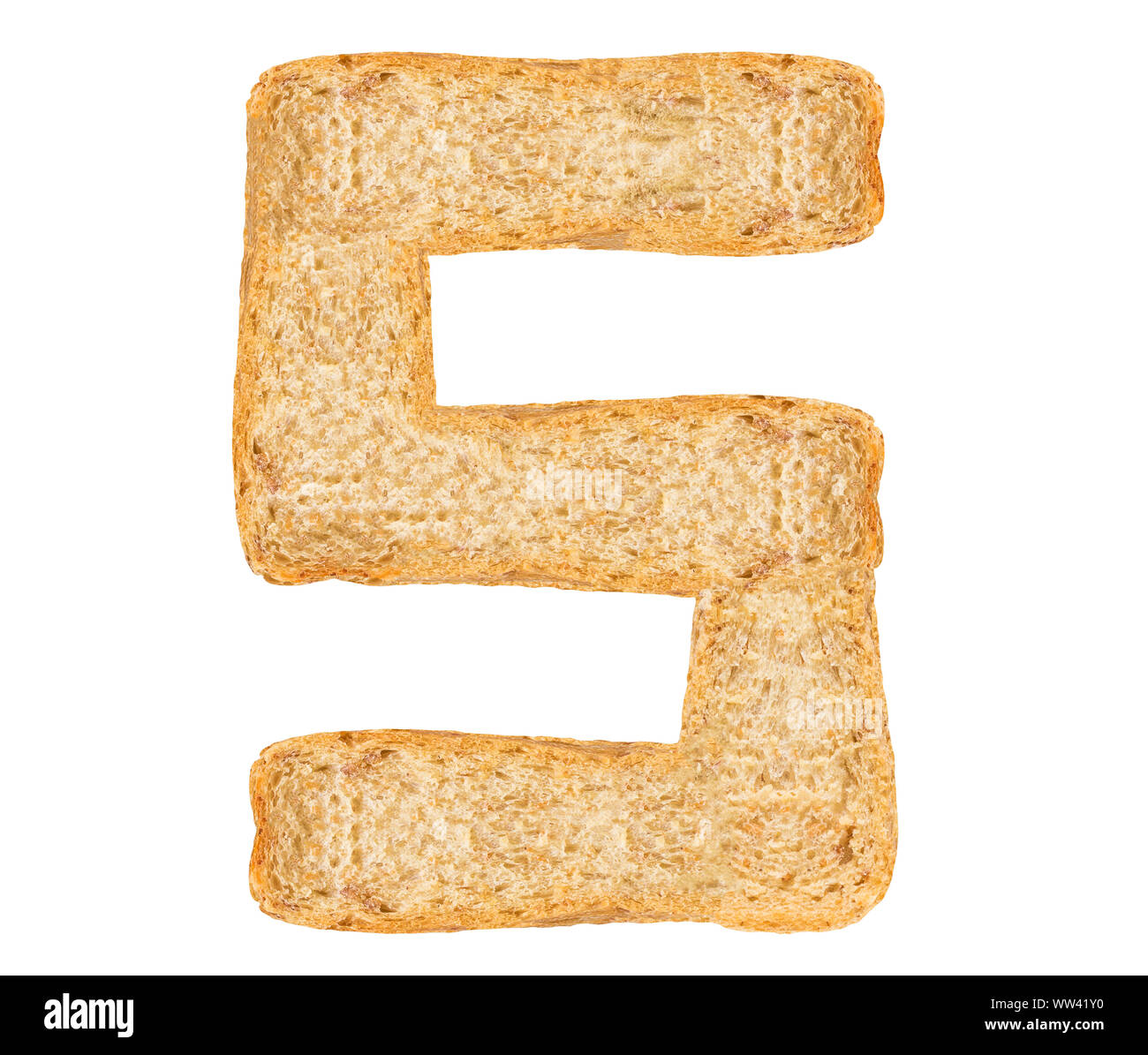 Isolate bread letter, alphabet on white background Stock Photo - Alamy