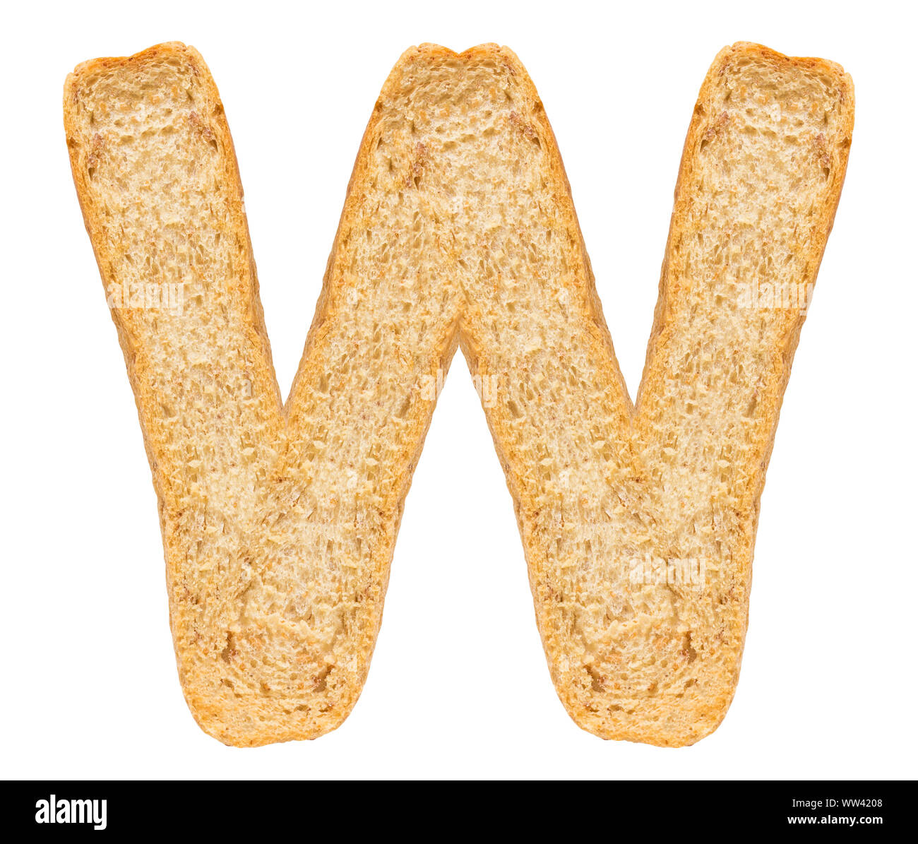 Isolate bread letter, alphabet on white background Stock Photo - Alamy