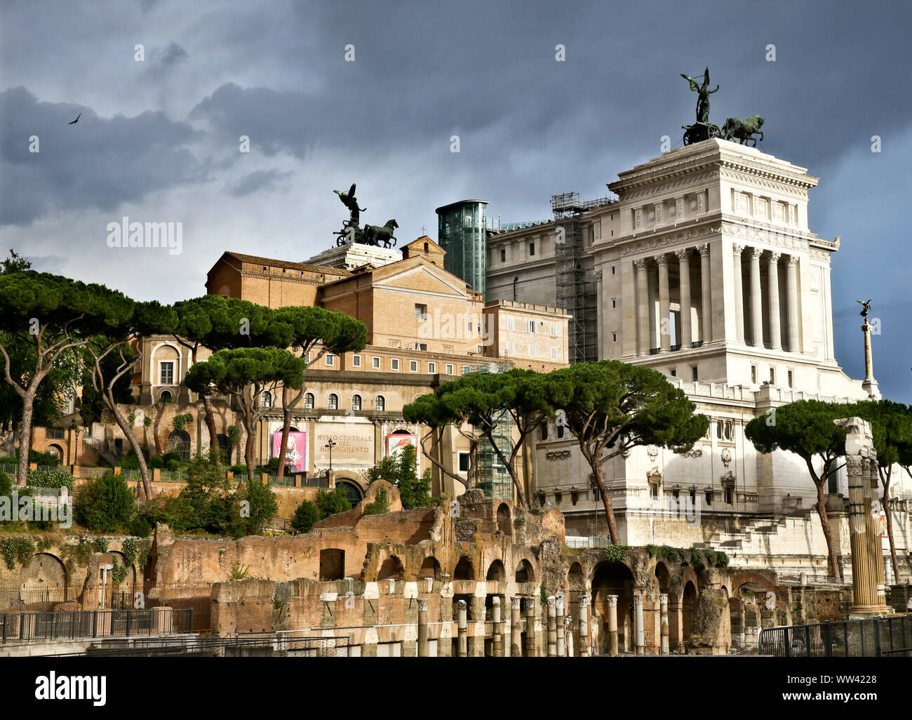 The Altare Della Patria Rome Italy Stock Photo - Alamy