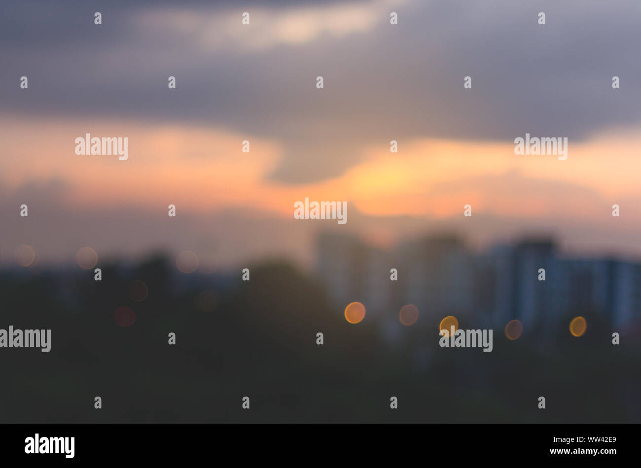Beautiful sun light and sky blur, cityscape style Stock Photo - Alamy