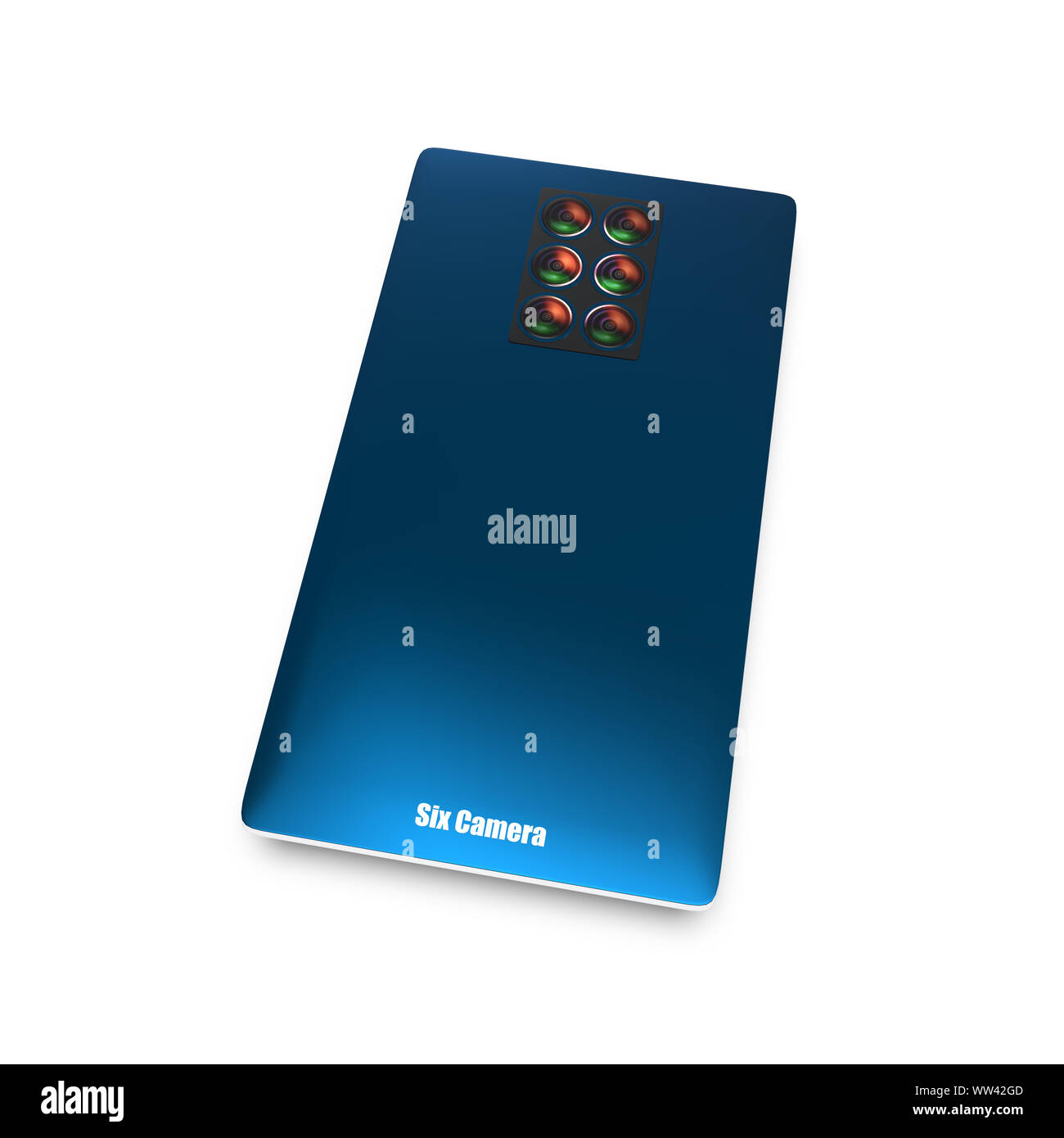 The 3d rendering of mutilple camera smartphone system concept Stock ...