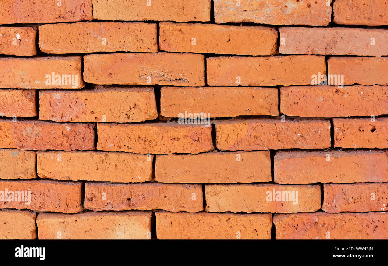 Red brick wall texture background, vintage and retro Stock Photo - Alamy