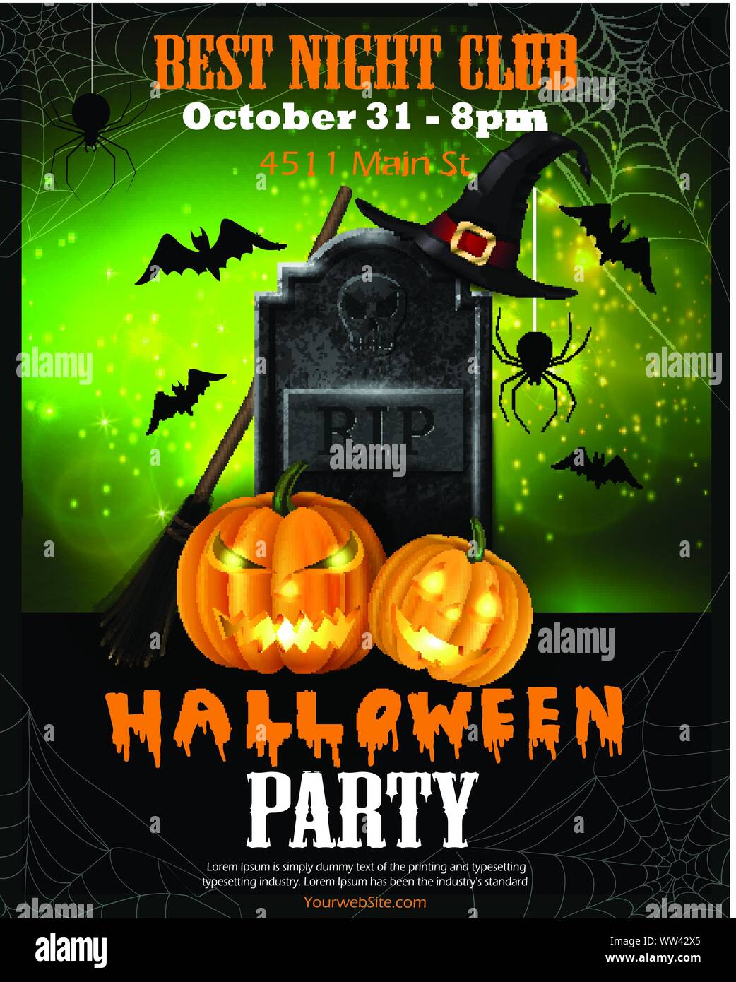 Blank Halloween Flyer