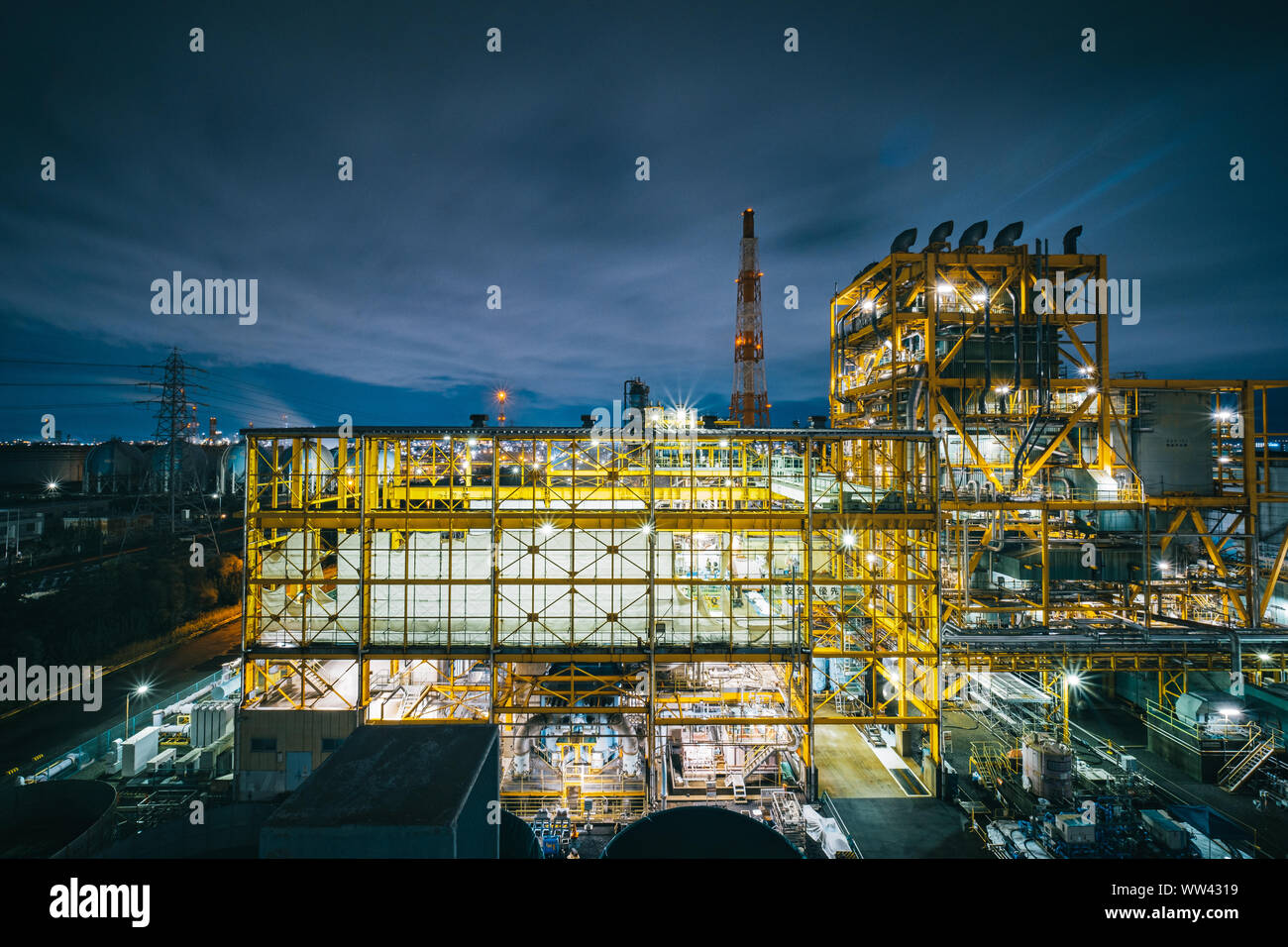 Factory Night View High Resolution Stock Photography and Images - Alamy