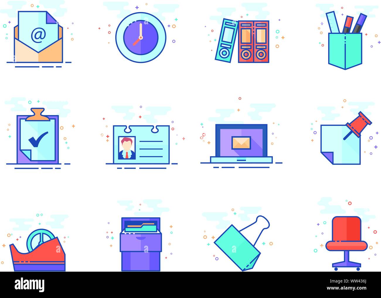 Series of tasks Stock Vector Images - Alamy
