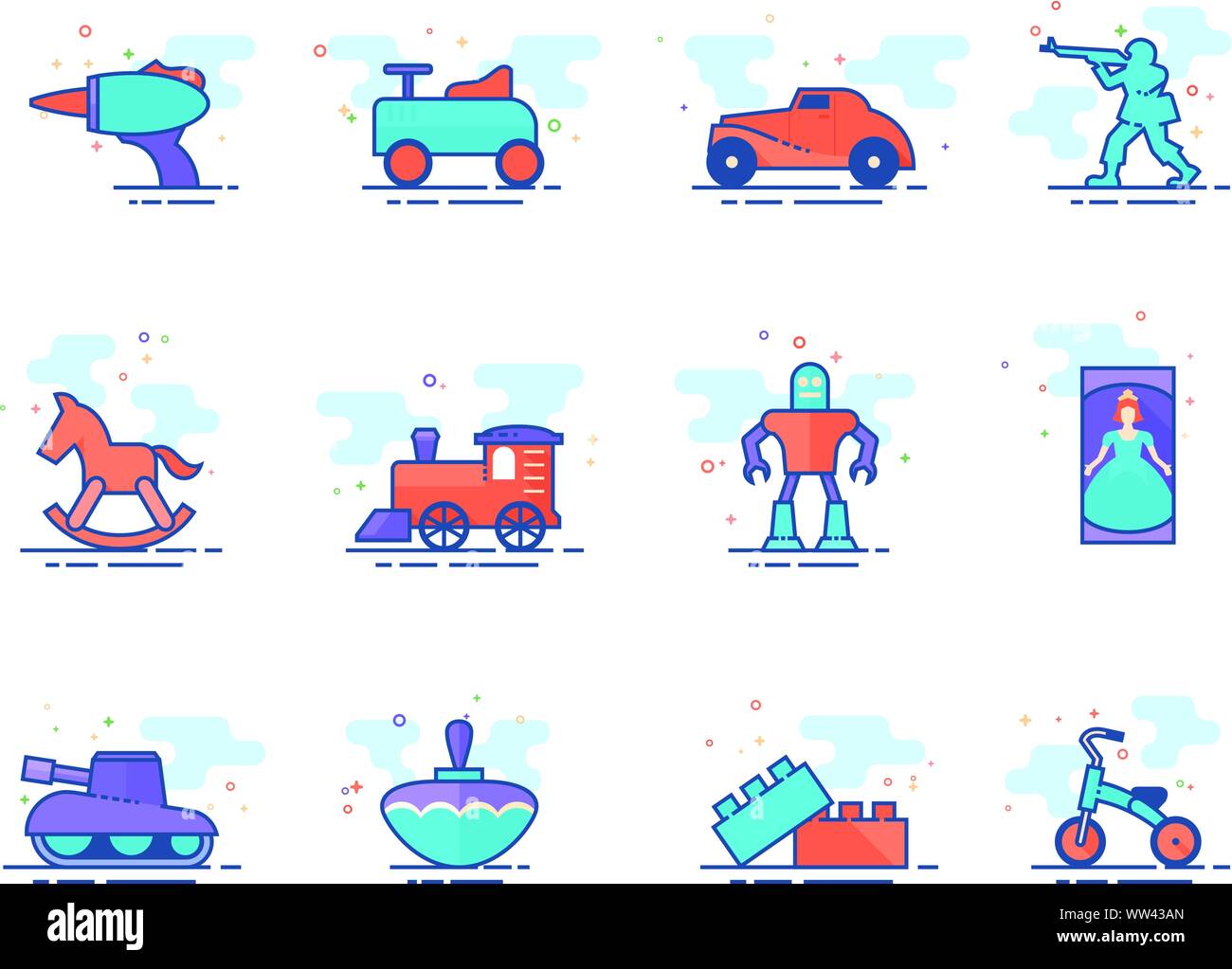 Playing with doll and soldier Cut Out Stock Images & Pictures - Alamy