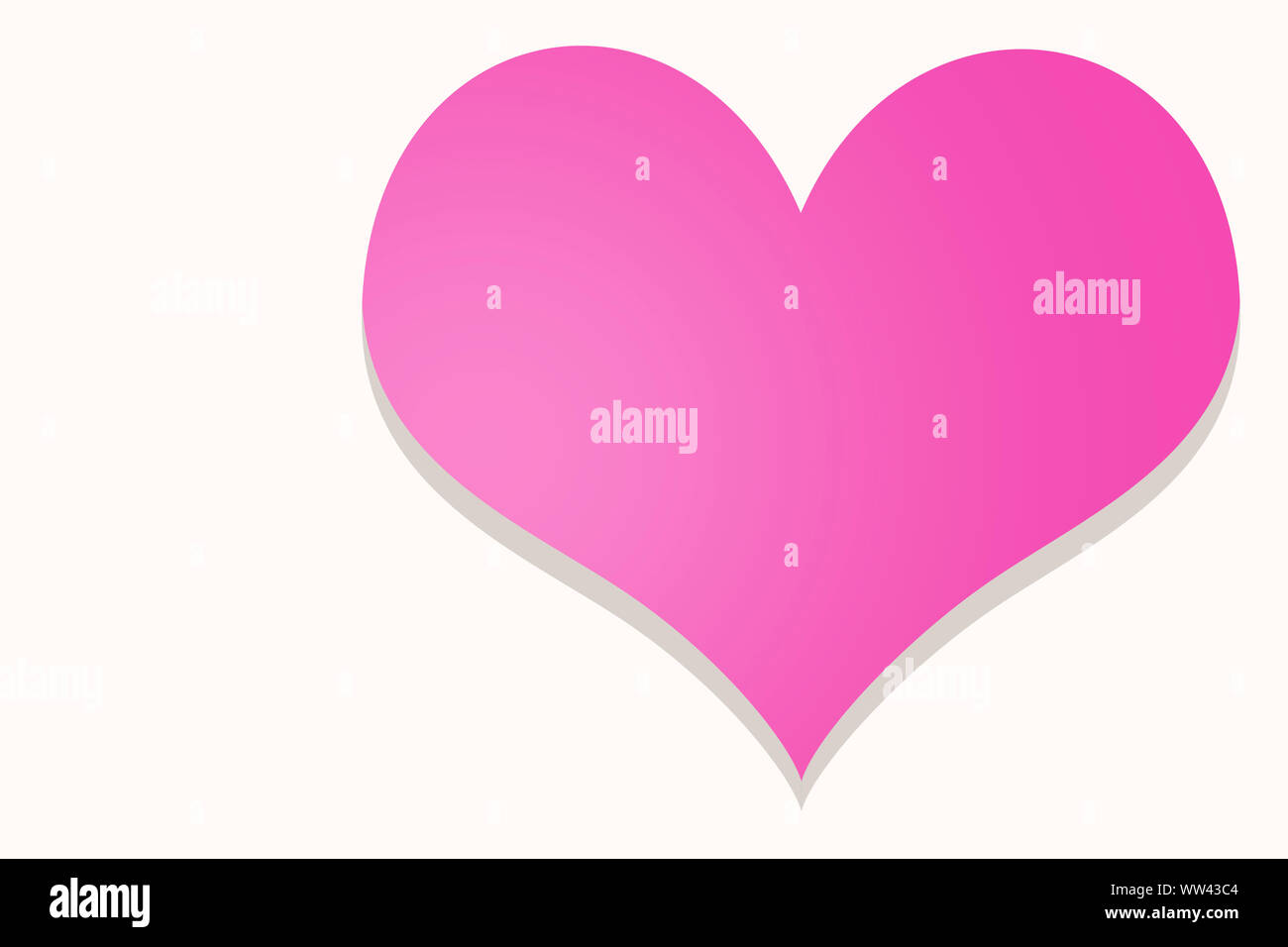 Realistic paper heart 3d Cut Out Stock Images & Pictures - Alamy