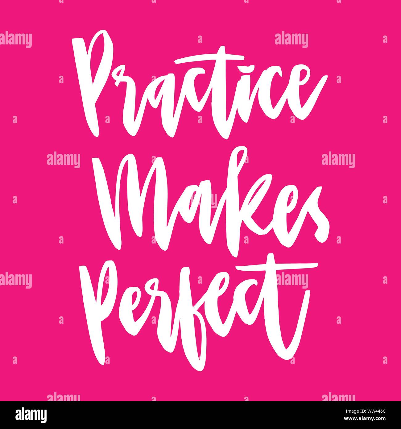 Practice make perfect Stock Vector Images - Alamy