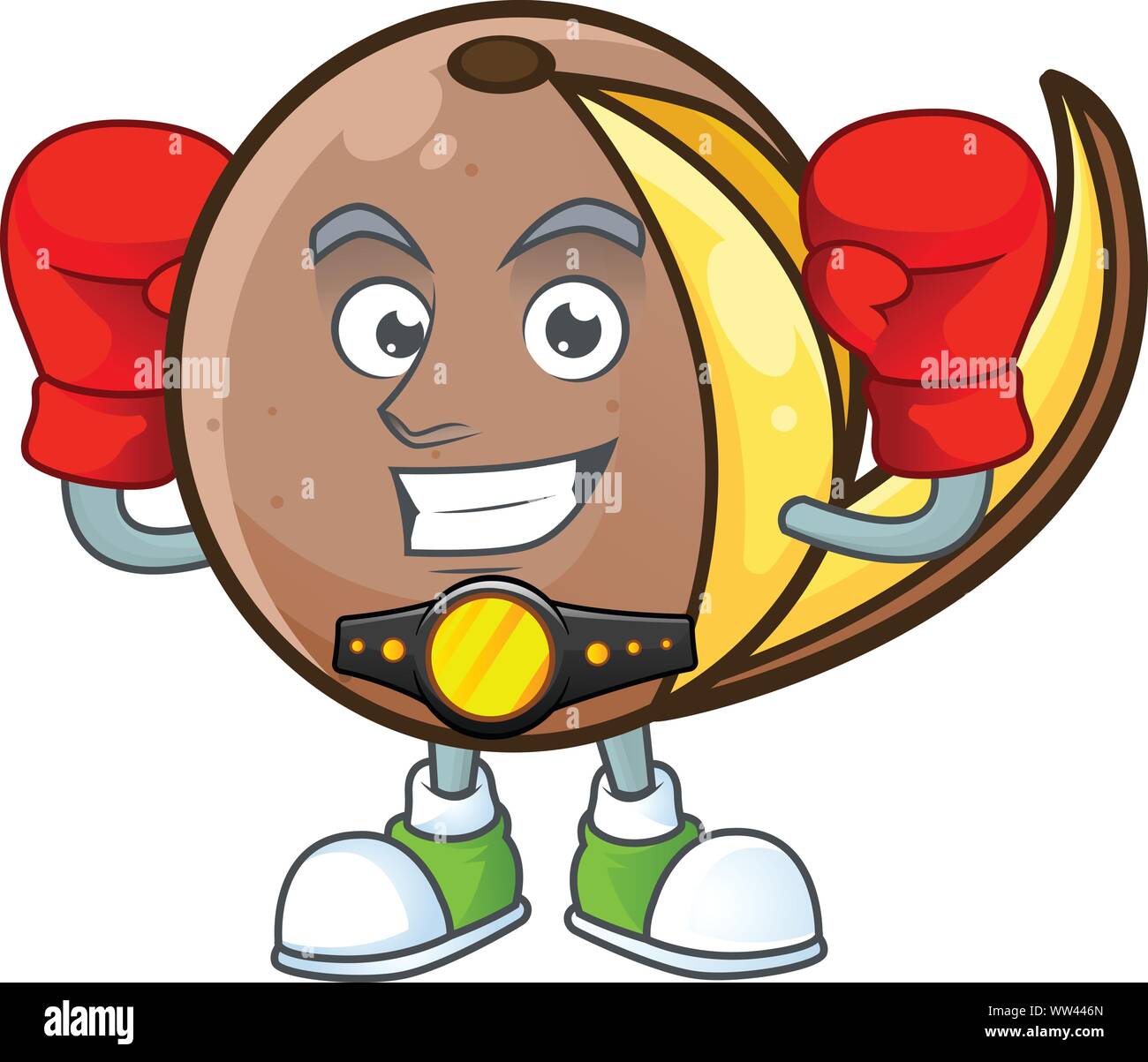 Boxing bambangan fruit cartoon character with mascot Stock Vector Image ...