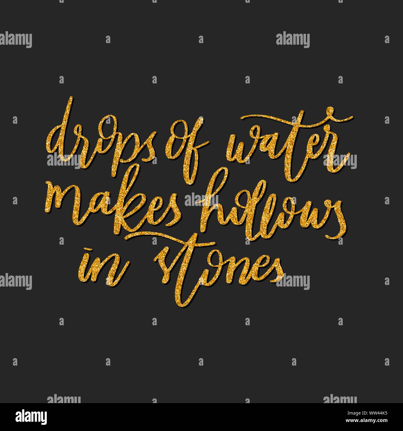 Lettering words in gold glitter Stock Vector Image & Art - Alamy