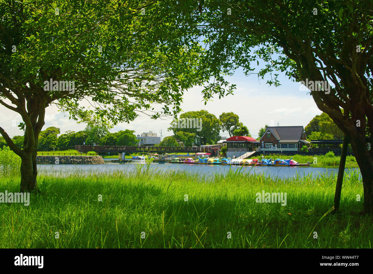 Suizenji Ezuko Park, Kumamoto Prefecture, Japan Stock Photo - Alamy