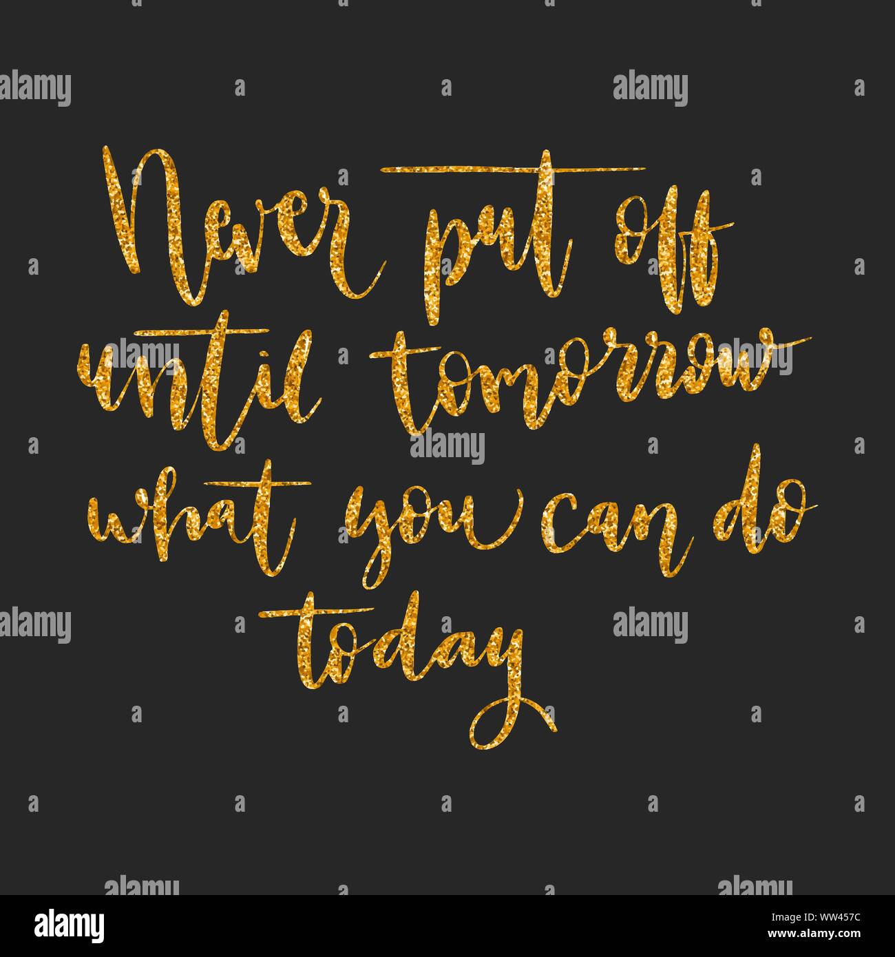 Lettering words in gold glitter Stock Vector Image & Art - Alamy