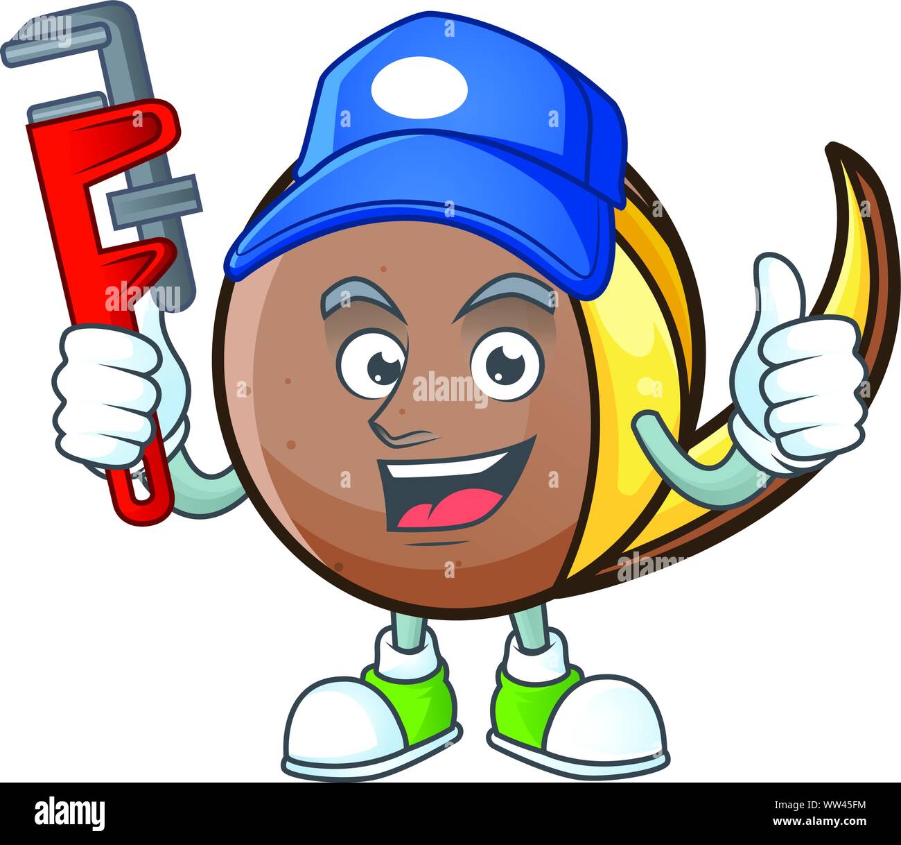 Plumber bambangan fruit with concept cartoon character Stock Vector ...