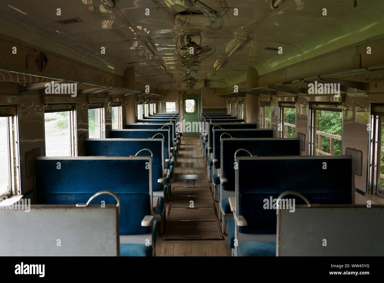 Railroad station with railroad facilities and local train hi-res stock ...