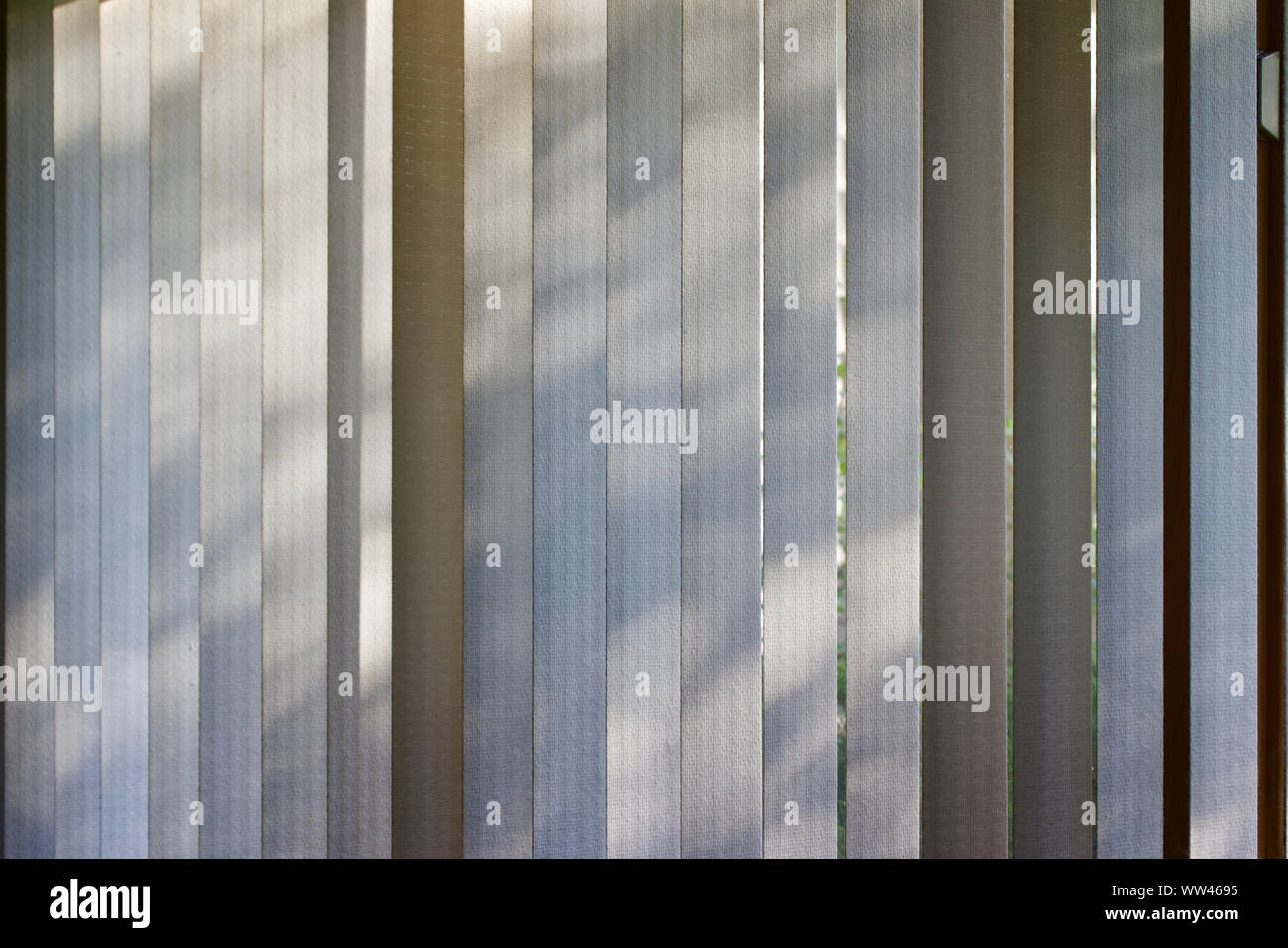 Abstract texture design of beige color vertical window blinds with ...