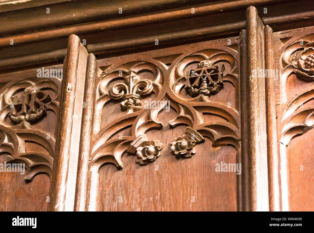 Only remaining entwined letters H and A, Monograms for Henry VIII and ...