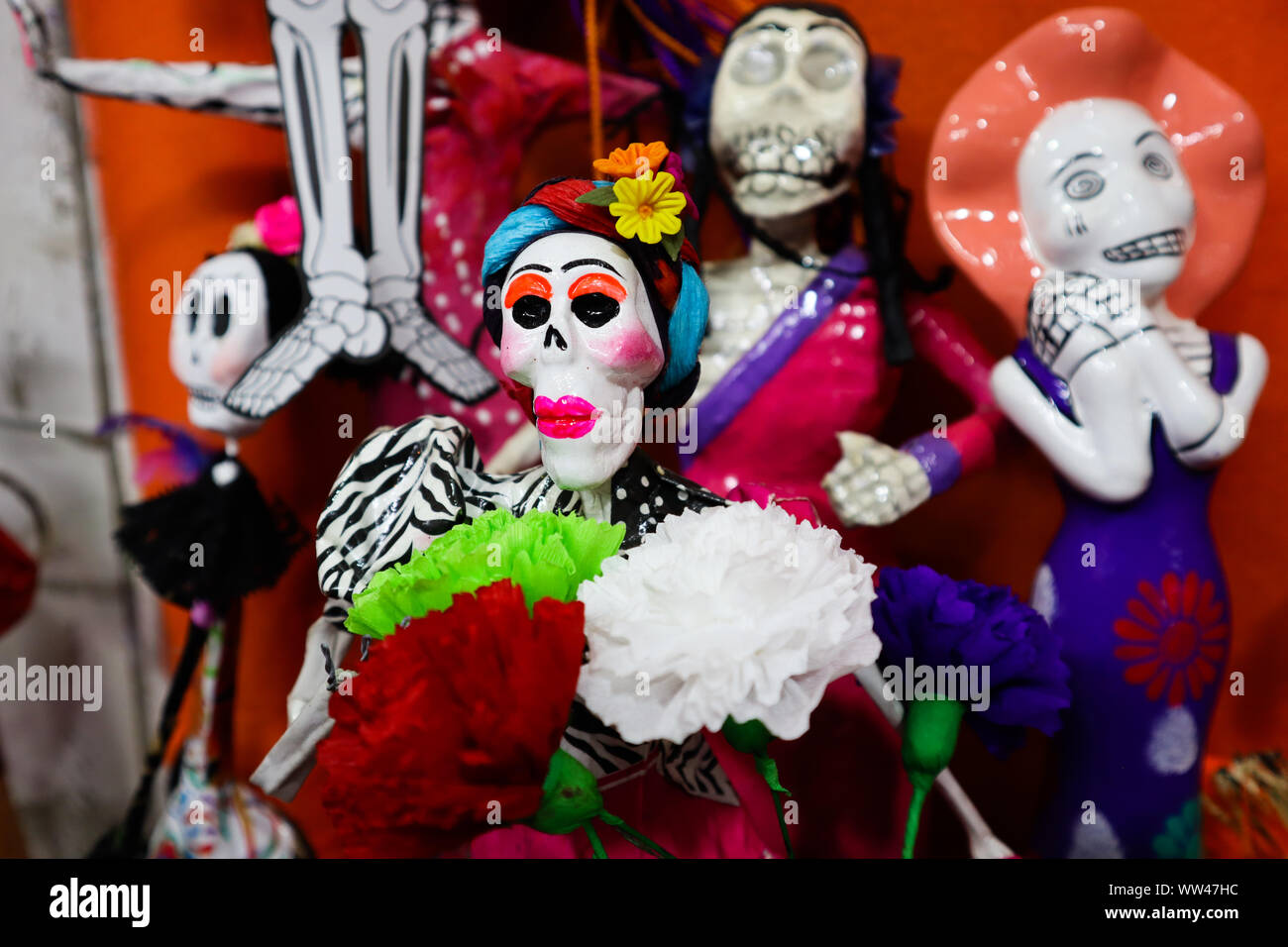 Catrina Skeleton Decorations for Day of the Dead Holiday Stock Photo ...