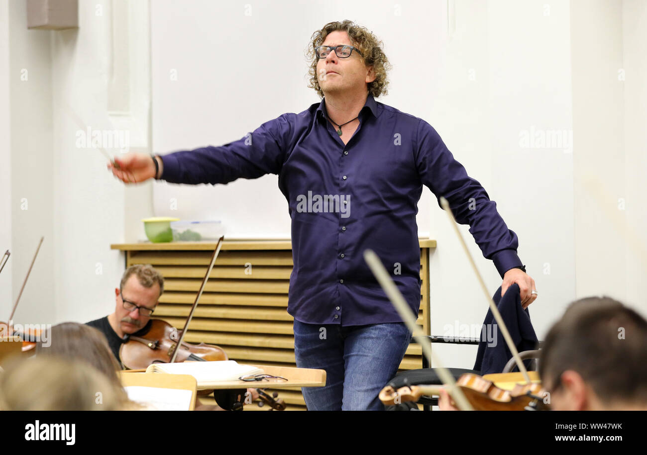 Rostock, Germany. 10th Sep, 2019. Marcus Bosch, artistic director of ...