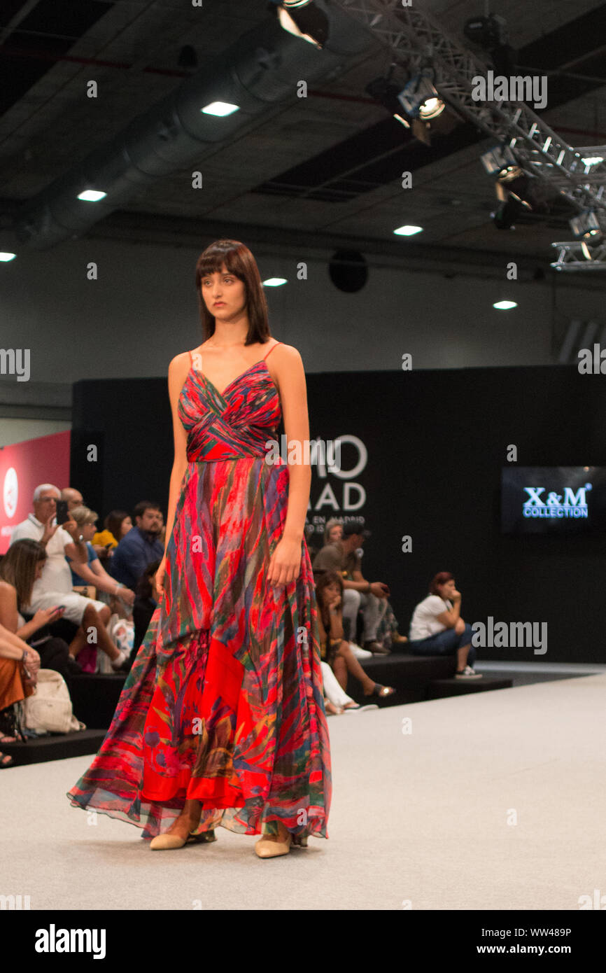 Madrid, Spain. 12th Sep, 2019. A model pose. The most important event ...